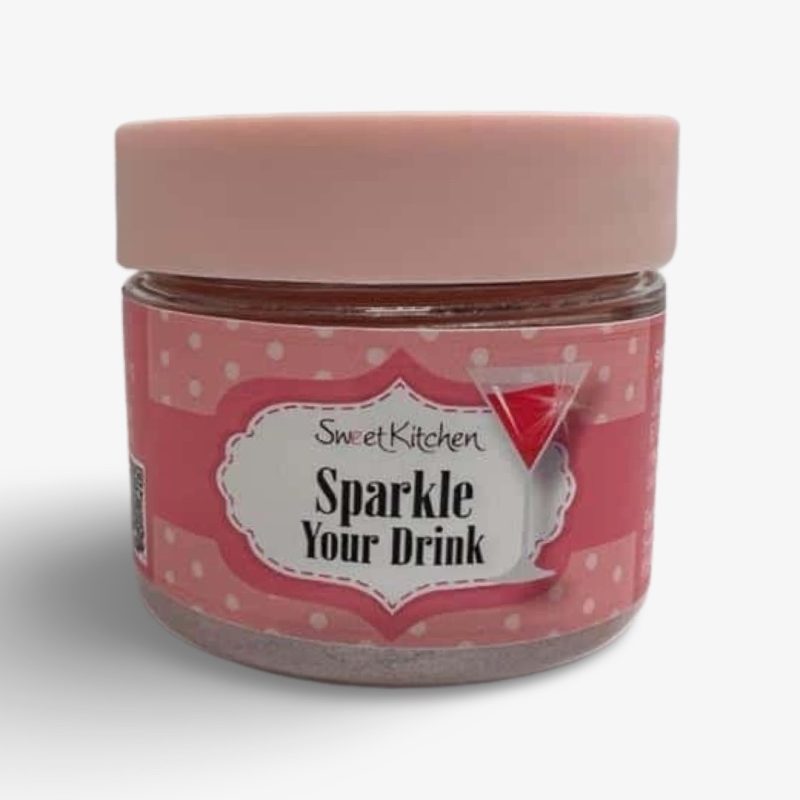 Sparkle Your Drink Pink 10 g. - Pink Glimmer til drinks til billig pris