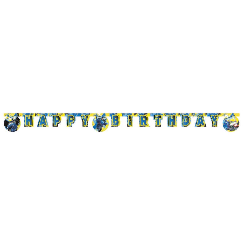 Batman banner med "Happy Birthday" - 2 m. til billig pris