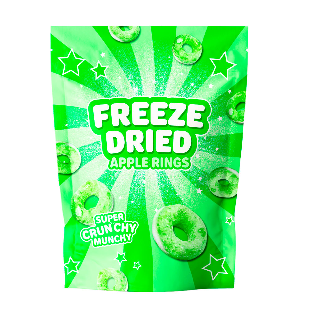 Freeze Dried Apple Rings 55g - Frysetørret slik til billigste pris her!
